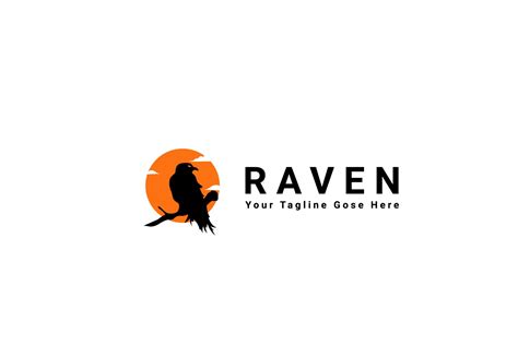 Raven Logo Design Masterbundles