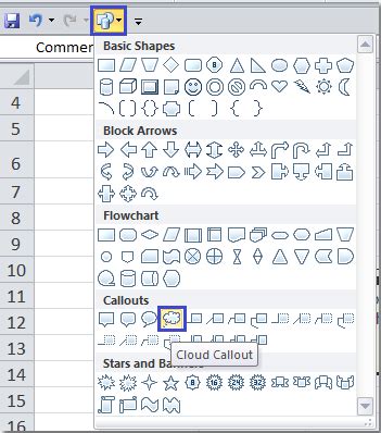 How To Change The Shape Of Comment Boxes Notes In Excel
