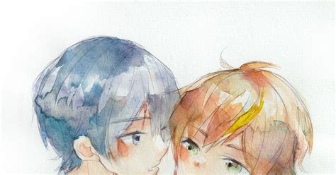 腐向け 【透明水彩】冬彰 みさごのイラスト Pixiv