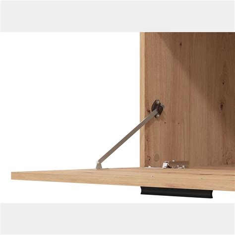 Parete Attrezzata Cm Finitura Rovere E Carbone