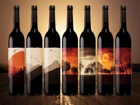 Premium Photo Wine Bottles With Different Designs