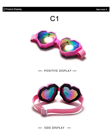 Free Shipping Heart Shaped Goggle Sunglasses One Piece Jkp5885