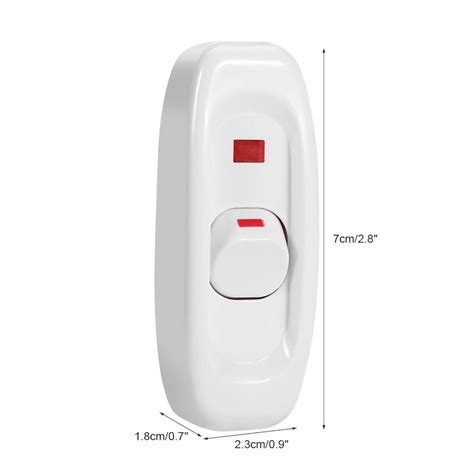 Thinkstar Inline Cord Switch Ac 250v 10a Inline On Off Table Desk Lamp Cord Cable Switch With