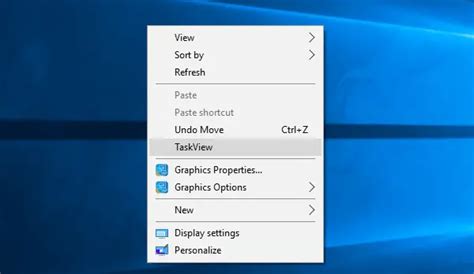 How To Add Taskview Or Timeline To Context Menu In Windows