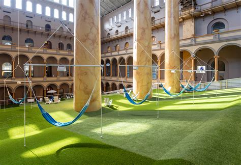 Rockwell Group Blankets The National Building Museum In Greenery Surface