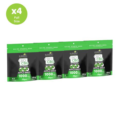 Full Spectrum Cbg Gummy Bears 1000mg 6499 Kurativ Premium Cbd