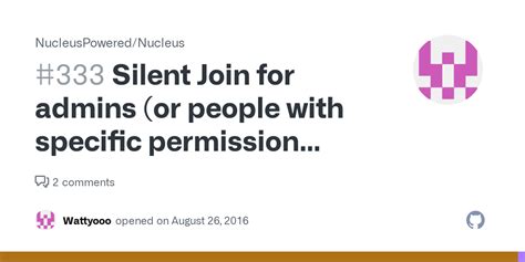 Silent Join For Admins Or People With Specific Permission Node