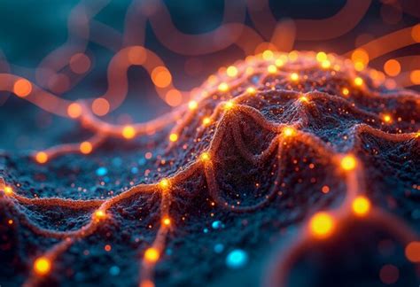 Abstract Neural Network Connections Premium Ai Generated Image