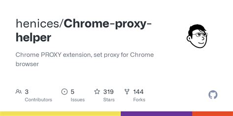 GitHub Henices Chrome Proxy Helper Chrome PROXY Extension Set Proxy For Chrome Browser