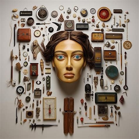 premium photo use found objects to create a visual representation of you