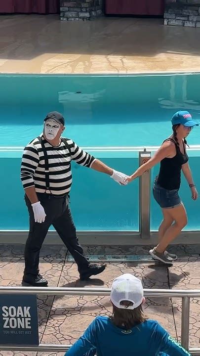Where Does She Take Him 🤭tom Mime Seaworld Seaworldmime Funny
