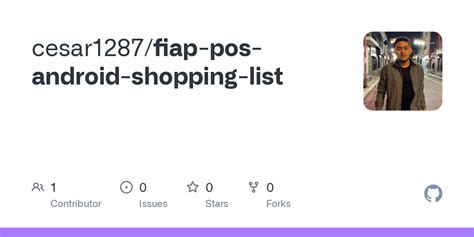 Github Cesar1287fiap Pos Android Shopping List