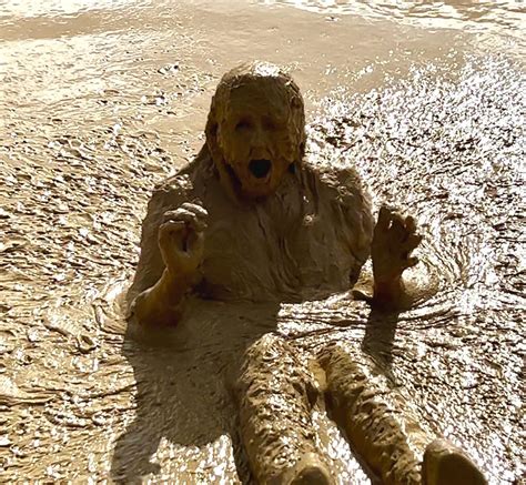 Wallowing In Super Thick Deep Mud In Thigh High Boots And Denim Jeans Makes It So Much Harder