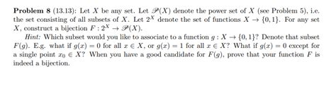 solved problem 8 13 13 let x be any set let p x denote