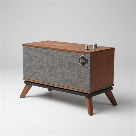 Klipsch Speaker Stand For Desk Premium Walnut Construction