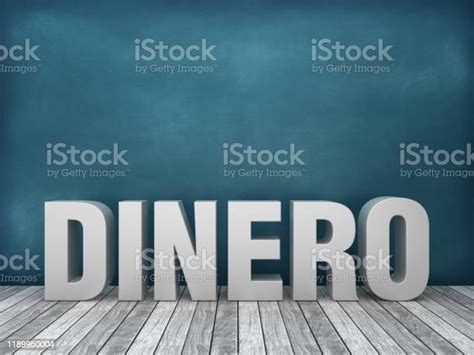 칠판 배경에 Dinero 스페인어 3d 단어 3d 렌더링 스페인어에 대한 스톡 사진 및 기타 이미지 스페인어 통화 3차원
