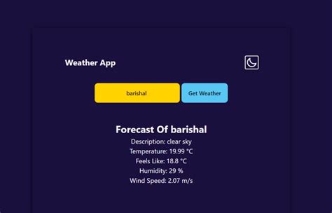 Imam Hossen On Linkedin Weatherapp Frontenddevelopment