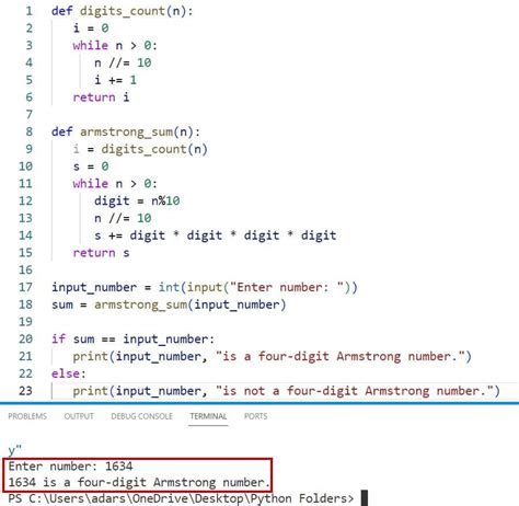 Check N Digit Armstrong Numbers In Python