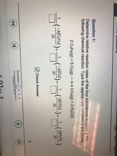 Solved Reaction Rate Calculating Reaction Rate 4 The Rate