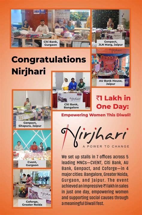 Pure India Trust On Linkedin Nirjhari Empowering Women Diwali