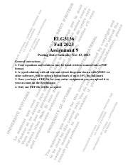 ELG 3136 HW9 Pdf ELG3136 Fall 2023 Assignment 9 Posting Date