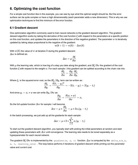 Solved Optimizing The Cost Function For A Simple Cost Chegg