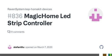 Magichome Led Strip Controller Issue Ravensystem Esp Homekit