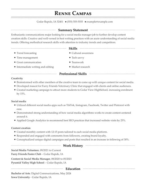 No Work Experience Resume Examples Tvhg