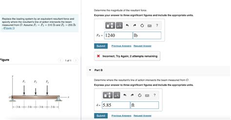 Solved Replace The Loading System By An Equivalent Resu