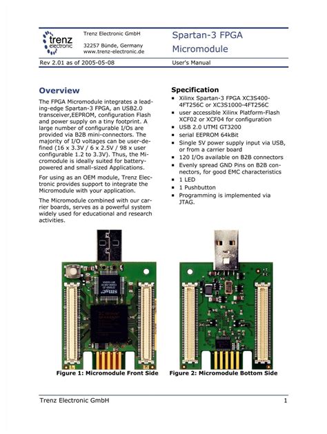 Spartan 3 Fpga Micromodule