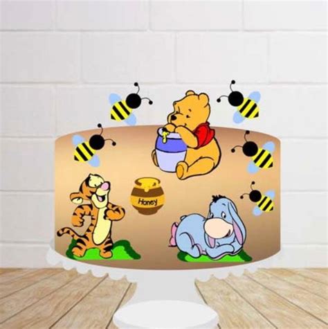 Arquivo De Corte Topo De Bolo Ursinho Pooh Elo7