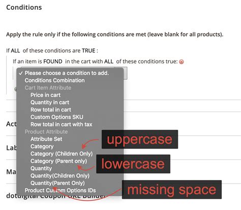 Issue Inconsistent Labels For Attributes In Marketing Rules Issue 31232 Magento Magento2