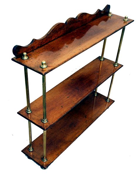 Antique Mahogany And Brass Military Campaign Shelves Sands Timms Antiques