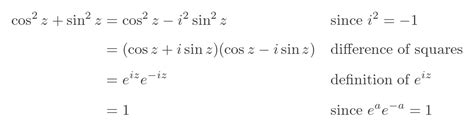 Graphicmaths Complex Sine And Cosine Functions