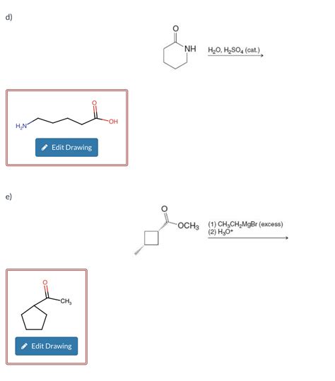 solved write structural formulas for the major organic