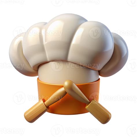 Isometric Render Chef Hat Rolling Pin 55385965 Png