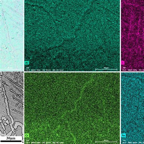 The Color X Ray Map Of The Fe3al Coatingf55 Buffer Layer Boundary