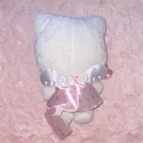 ꒰১ Hello Kitty Dreaming Angel Plush ໒꒱ Tracked Depop