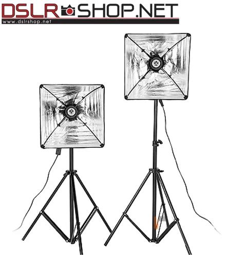 ชุดไฟถ่ายสินค้า Set โคม 30x30cm ไฟต่อเนื่อง 45w 5500k อุปกรร์ถ่ายภาพ