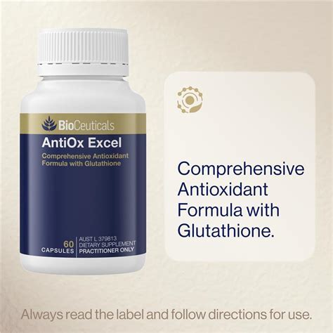 Buy Bioceuticals Antiox Excel 60 Capsules Online At Chemist Warehouse