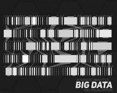 Big Data Grayscale Visualization Futuristic Infographic Information