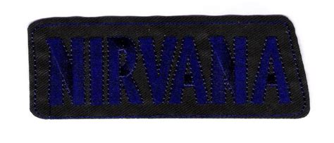 Patch Embroidered écusson Thermocollant Nirvana Rock Métal Patches