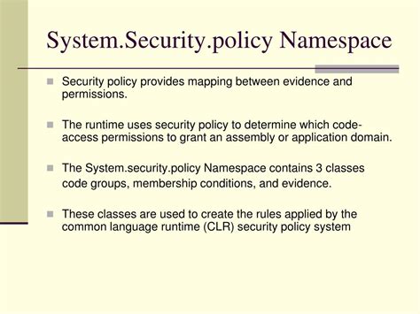 Ppt Systemsecuritypolicy Namespace Powerpoint Presentation Free