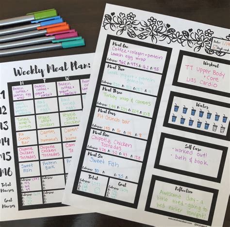 Google Sheets Macro Meal Planner Fitysp