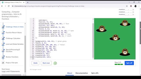 Challenge Moles In Holes Khan Academy Youtube