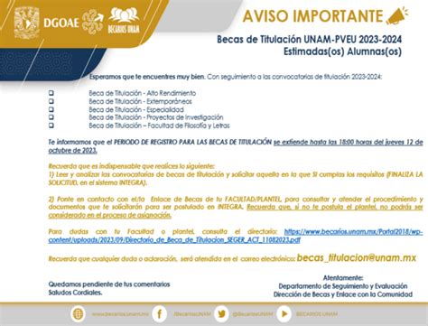 Licenciatura Portal De Becas Unam