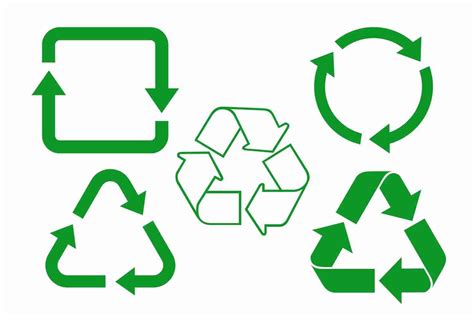 Recycle Arrows Rotating Designs PNG SVG Bundle Multiple File Formats