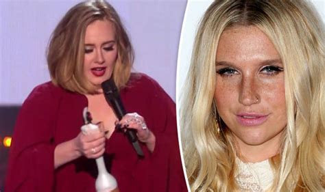 Brit Awards 2016 Twitter Explodes As Adele Supports Of Kesha Tv
