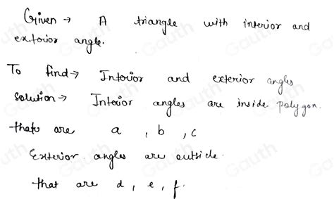 Solved Learning Task 1 Refer The Figure At The Right Name The Following Interior Angles 1