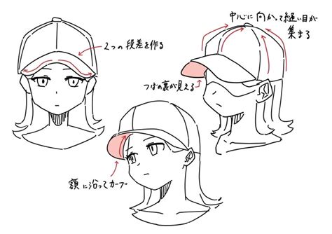 ボード「イラスト書き方」のピン スケッチの基本 イラスト上達 帽子 イラスト